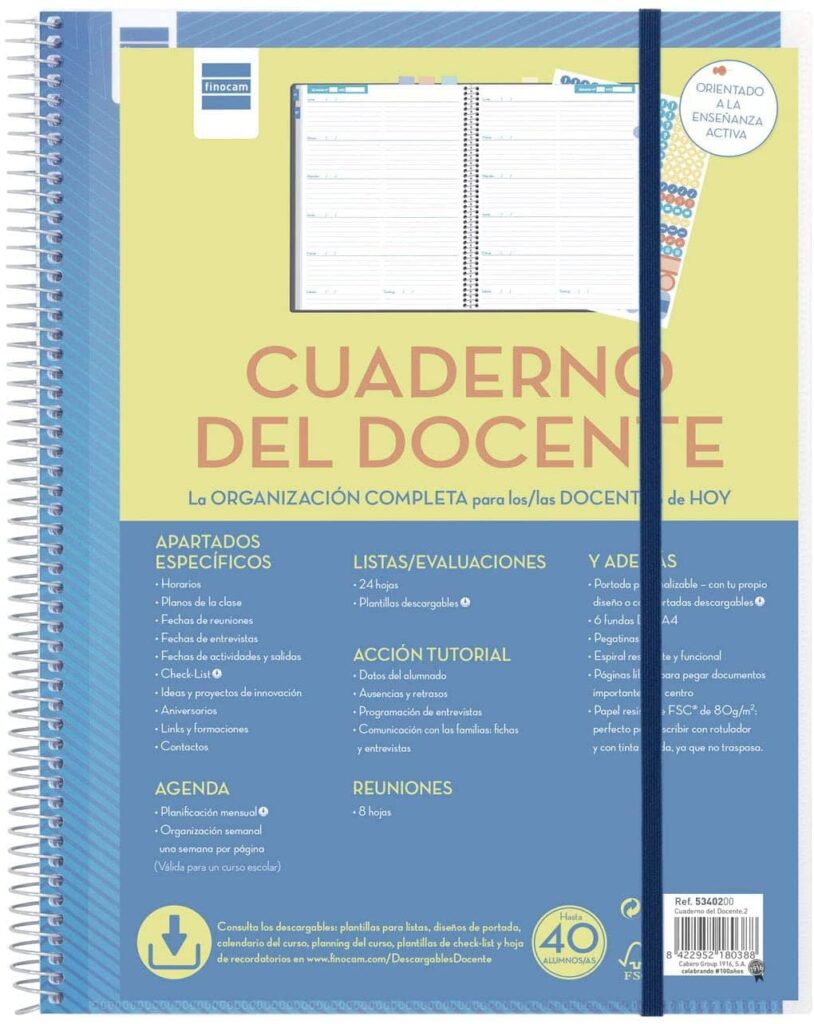 【Cuaderno del profesor】al mejor precio | Agenda del profesor